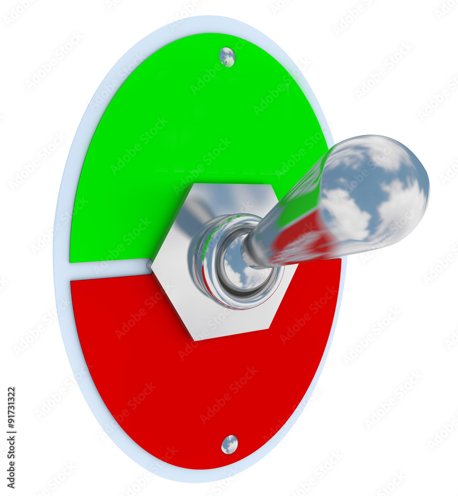 Toggle Switch Flip Up Down On Off Lever Blank Copy Space Stock ...