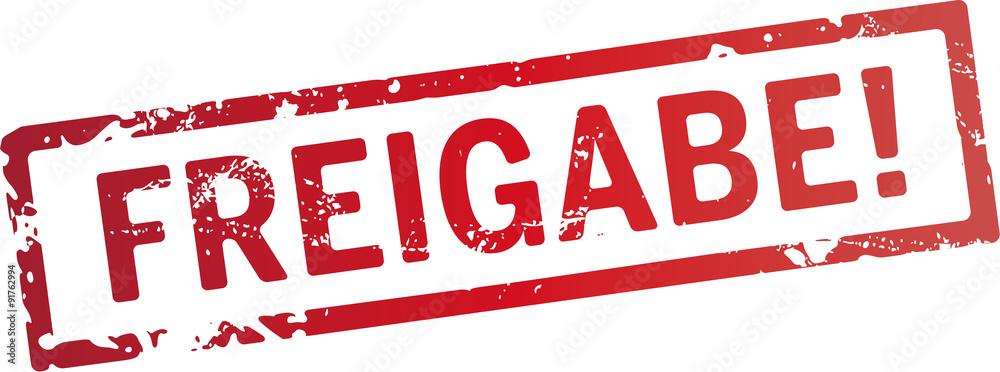 roter Stempel Freigabe Stock Vector | Adobe Stock