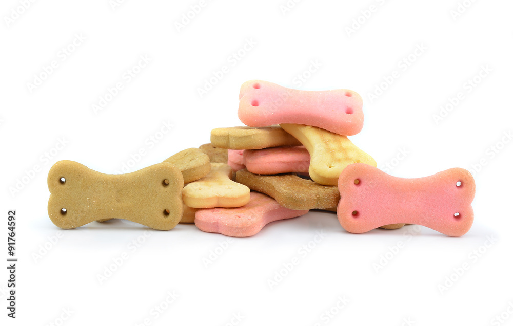 Dog treats isolated on white background Stock Photo | Adobe Stock