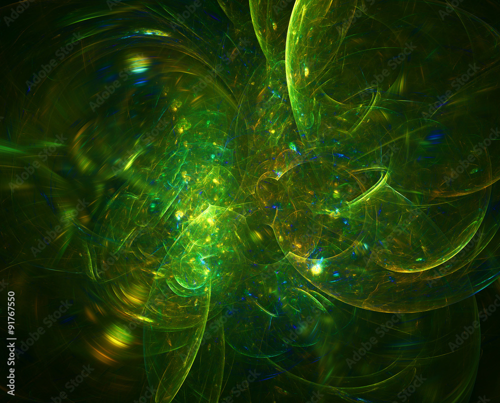 Abstract fractal patterns and shapes. Fractal texture. The colors in ...