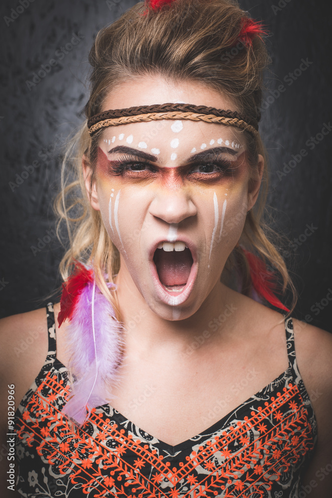 Indian Costume Face Makeup