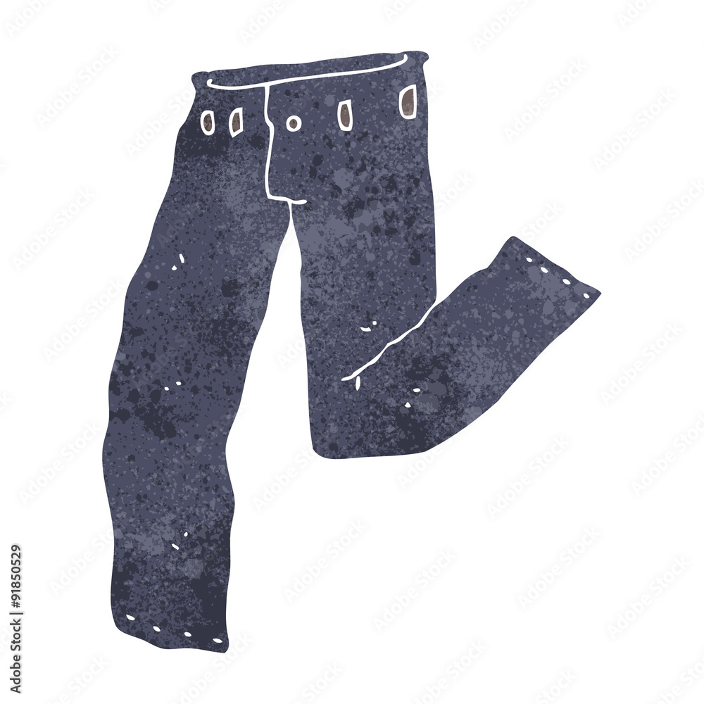 cartoon jeans Stock Vector | Adobe Stock
