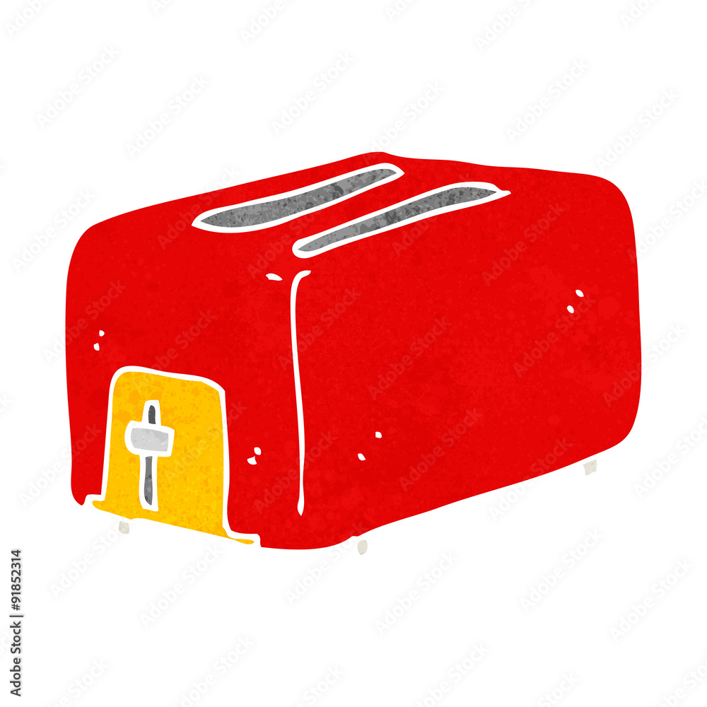 cartoon toaster Stock Vector | Adobe Stock