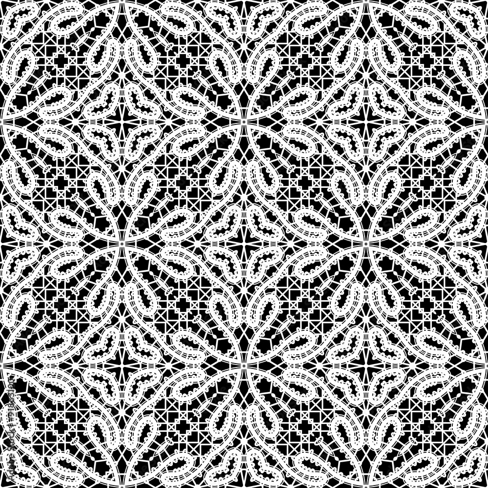 Black Lace Texture Seamless