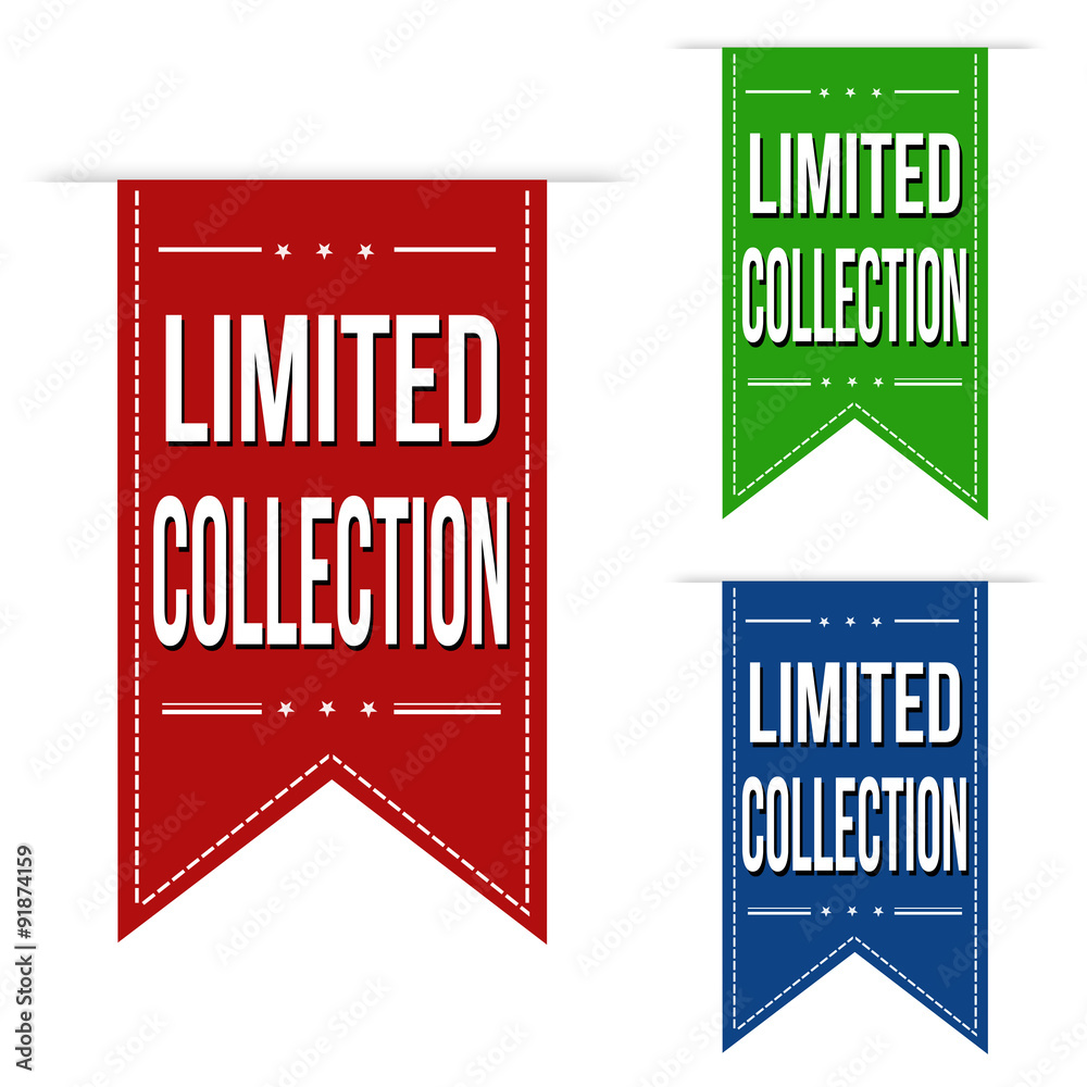 Limited Collection banner design set vector de Stock | Adobe Stock