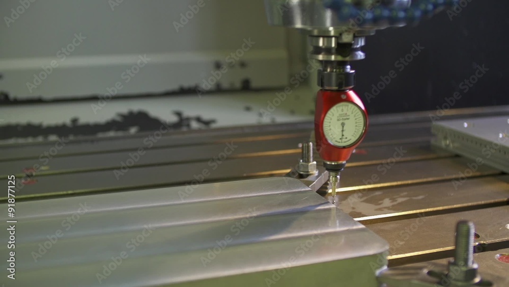 Calibrating process of CNC machine Stock Video | Adobe Stock