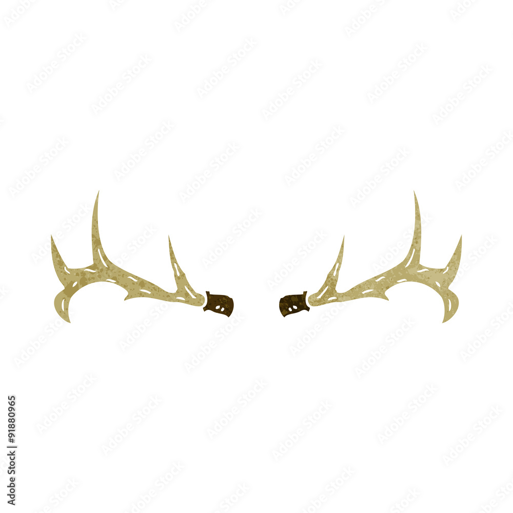 cartoon antlers Stock Vector | Adobe Stock