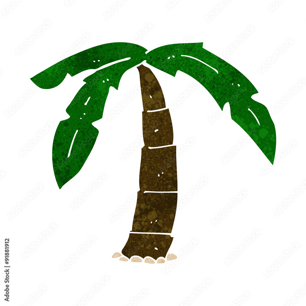 cartoon palm tree Stock Vector | Adobe Stock