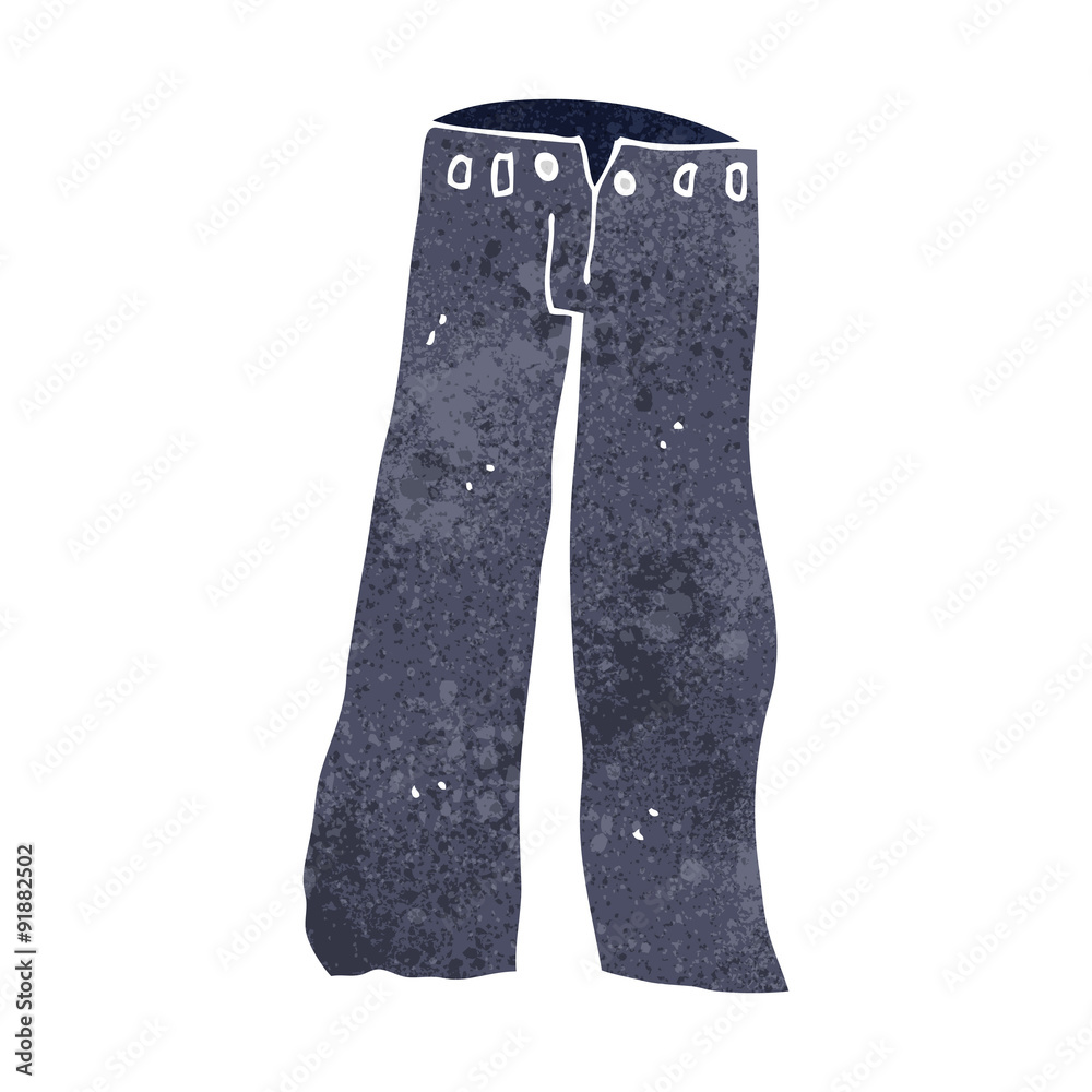 cartoon jeans Stock Vector | Adobe Stock