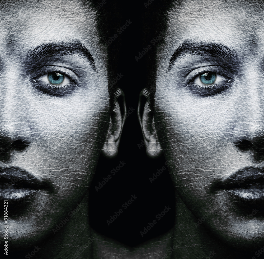 Human cloning and identical twin copy concept Stock Photo | Adobe Stock