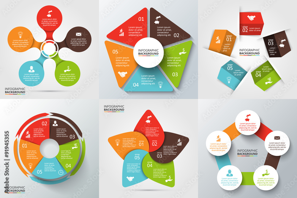 Vector circle element for infographic. Stock Vector | Adobe Stock