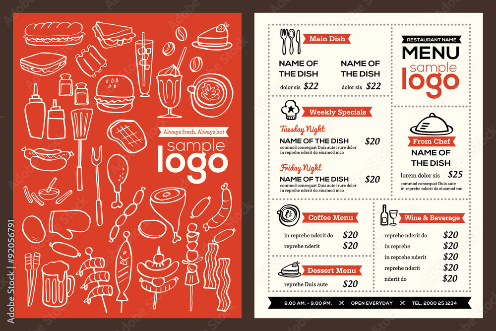 Menu Cover Design Ideas