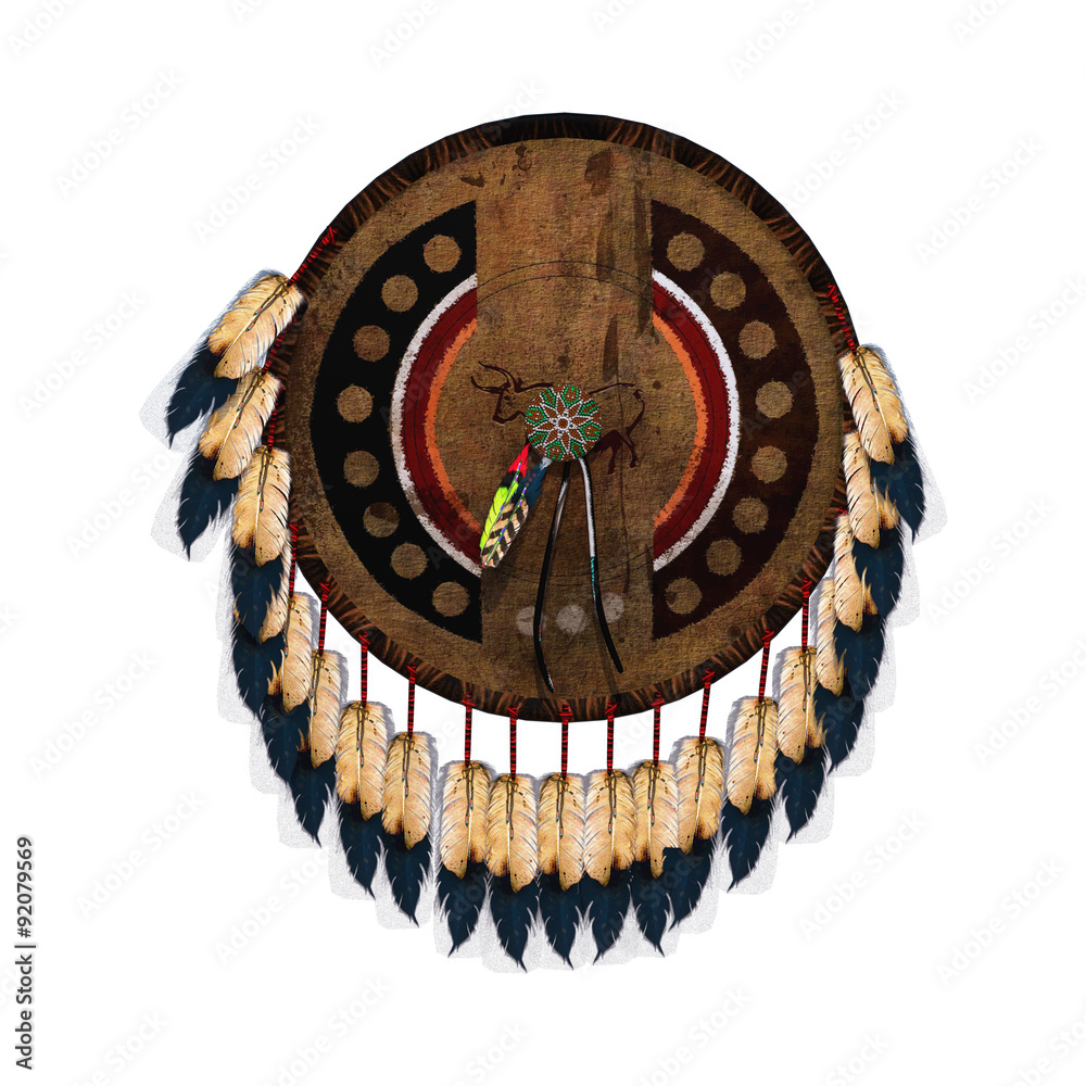 Native American Shield Stock Illustration | Adobe Stock