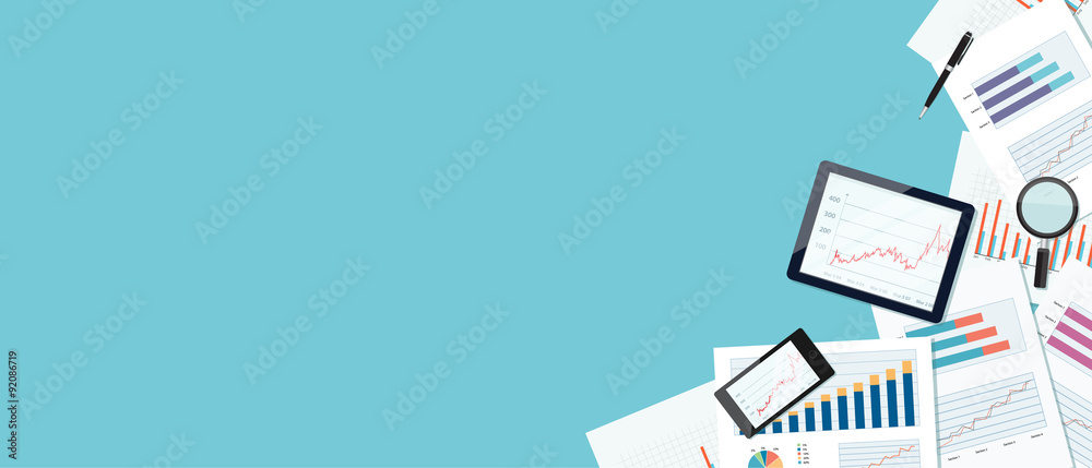 Vector business investment and finance banner concept vector de Stock ...