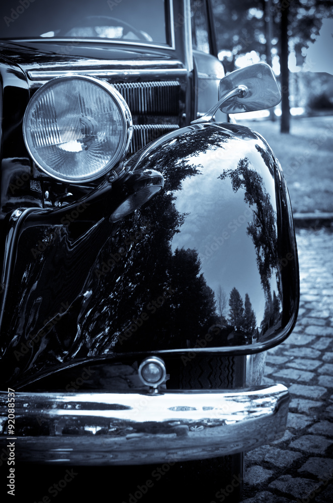 old car detail,sharpness on the headlight Stock Photo | Adobe Stock