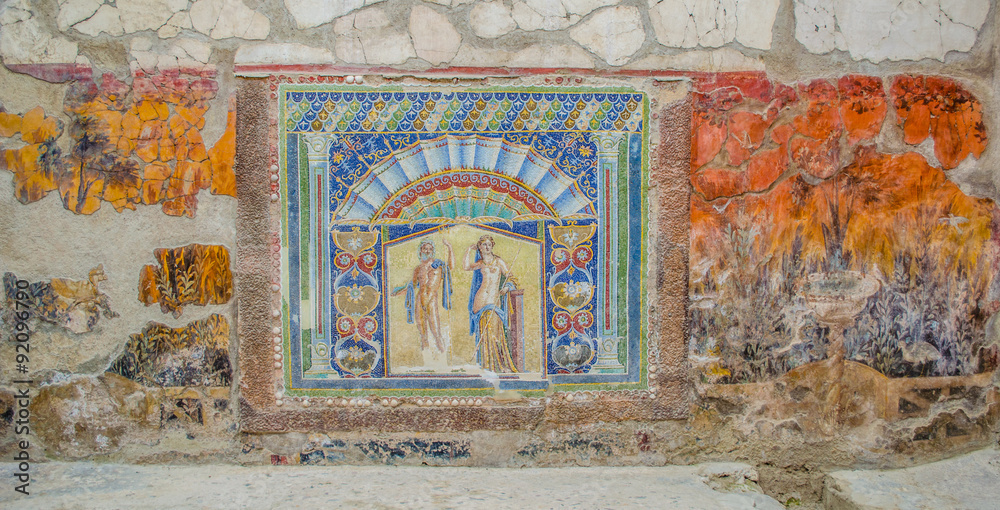 herculaneum used to be a prosperous town situated under vesuvius ...