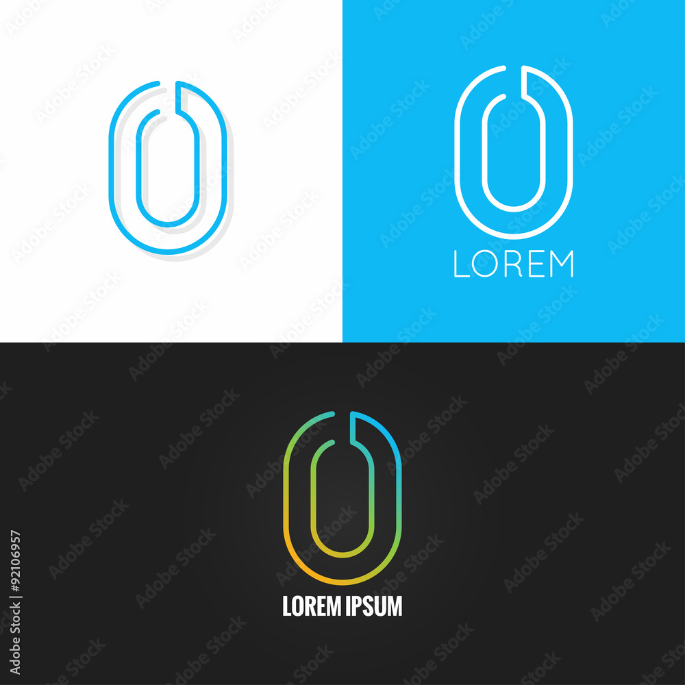 Number zero 0 logo design icon set background Stock Vector | Adobe Stock