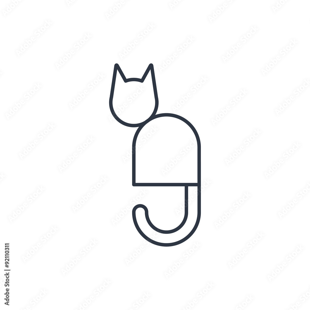 Sitting Cat Icon