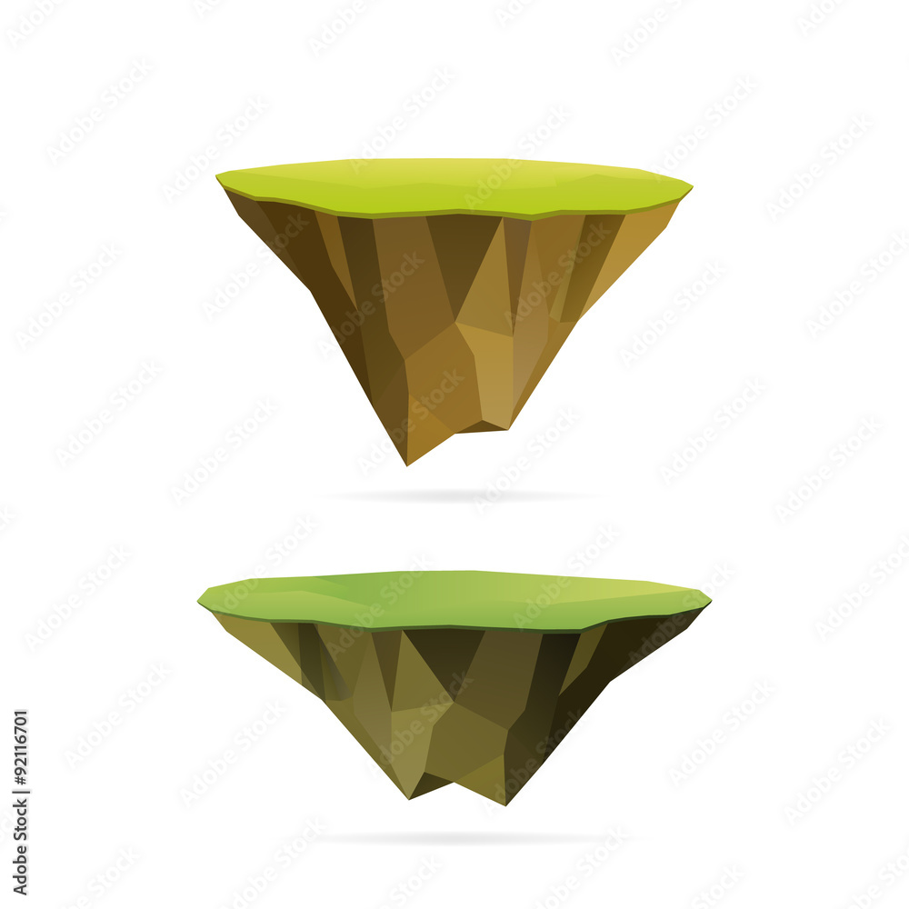 floating islands Stock Vector | Adobe Stock