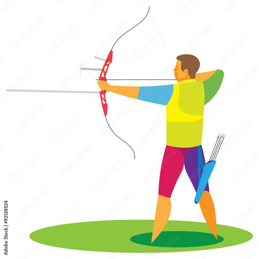 archer olympic Stock Vector | Adobe Stock