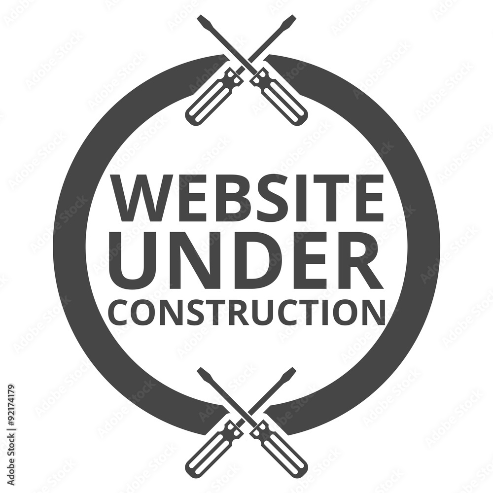 Website under construction Stock Vector | Adobe Stock