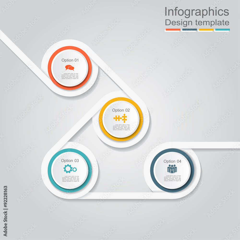 Infographic report template layout. Vector illustration. Stock Vector ...