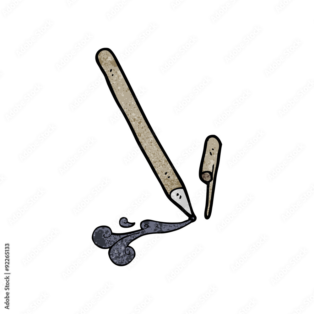 cartoon pen Stock Vector | Adobe Stock
