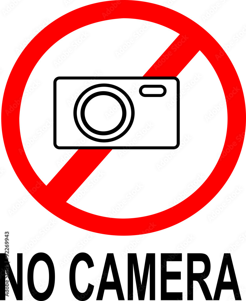 No Camera,Vector and jpg format for no camera allowed sign Stock Vector ...