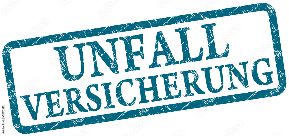 Unfallversicherung Versicherung Stempel #150927-03 Stock-Vektorgrafik ...