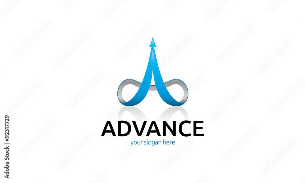 Advance Logo Stock Vector | Adobe Stock