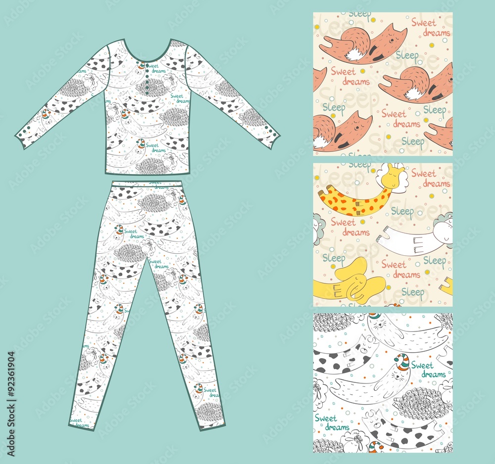 pajamas Stock Vector | Adobe Stock