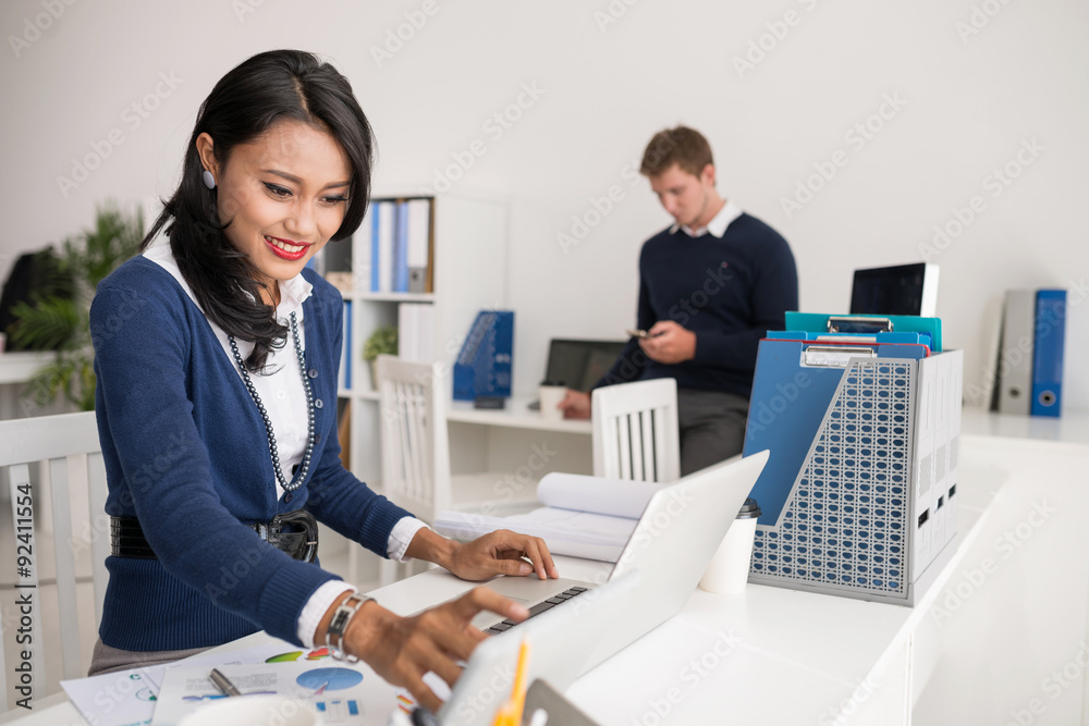 Busy with work Stock Photo | Adobe Stock