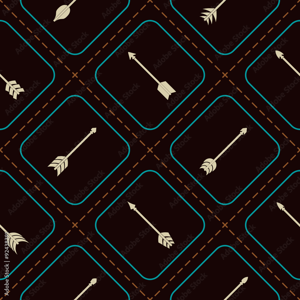 Seamless background with arrows for your design Stock Vector | Adobe Stock