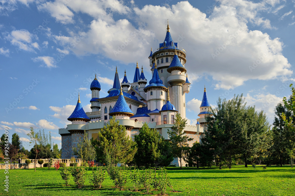 Sazova Parki Satosu, Sazova Castle, Eskisehir, Turkey Stock Photo ...