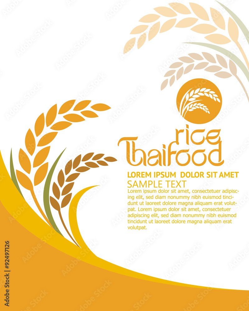 rice vector Stock Vector | Adobe Stock