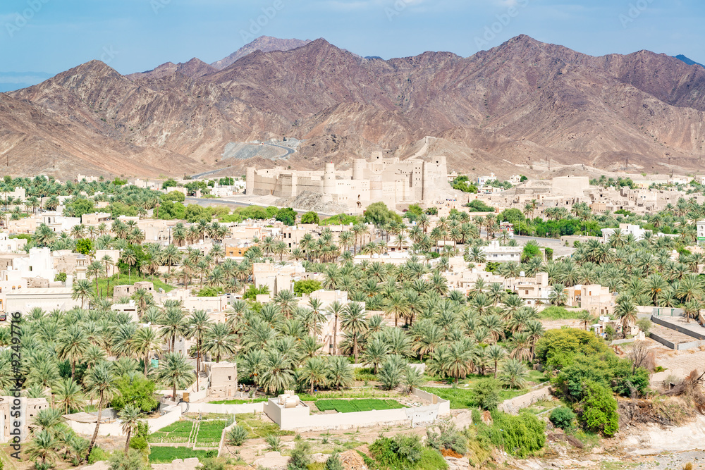 Bahla in Ad Dakhiliyah, Oman. It is located about 200 km southwest of ...