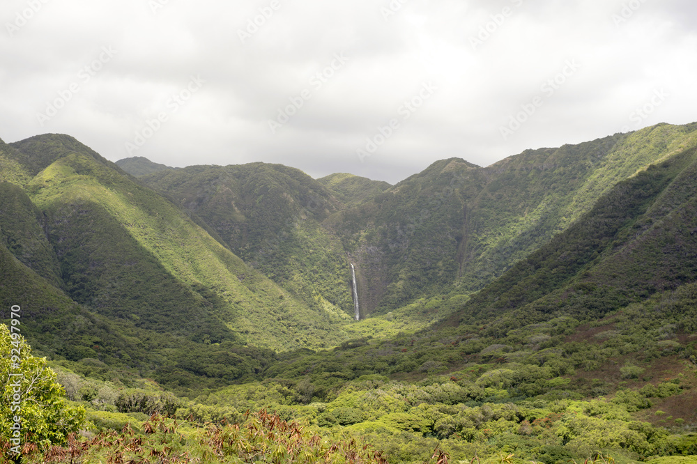 Halawa Valley Falls, Molokai, Hawaii Stock Photo | Adobe Stock