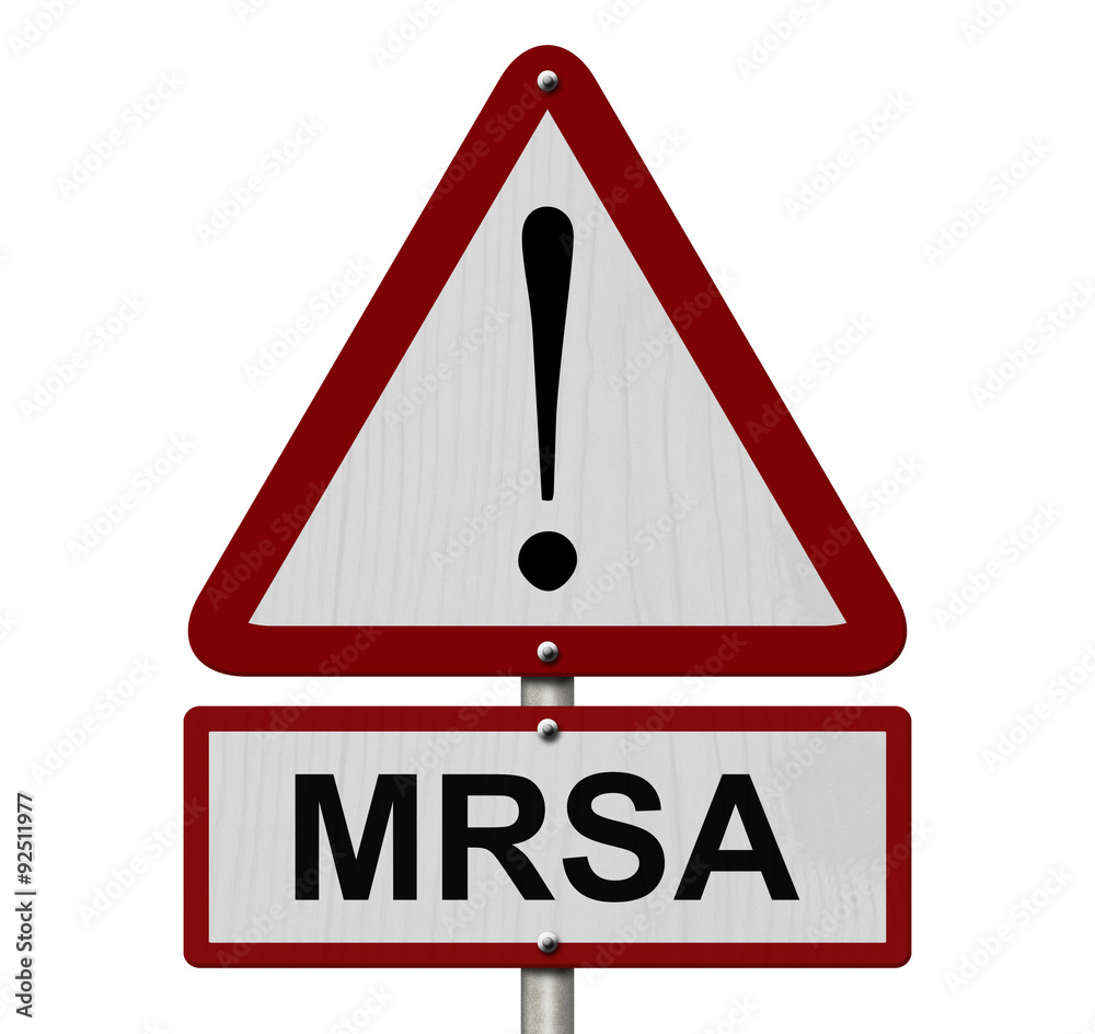 MRSA Caution Sign Stock Illustration | Adobe Stock