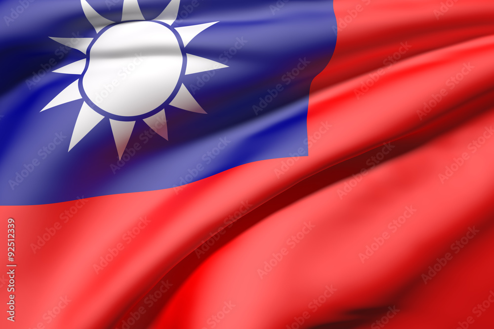 Taiwan flag Stock Illustration | Adobe Stock