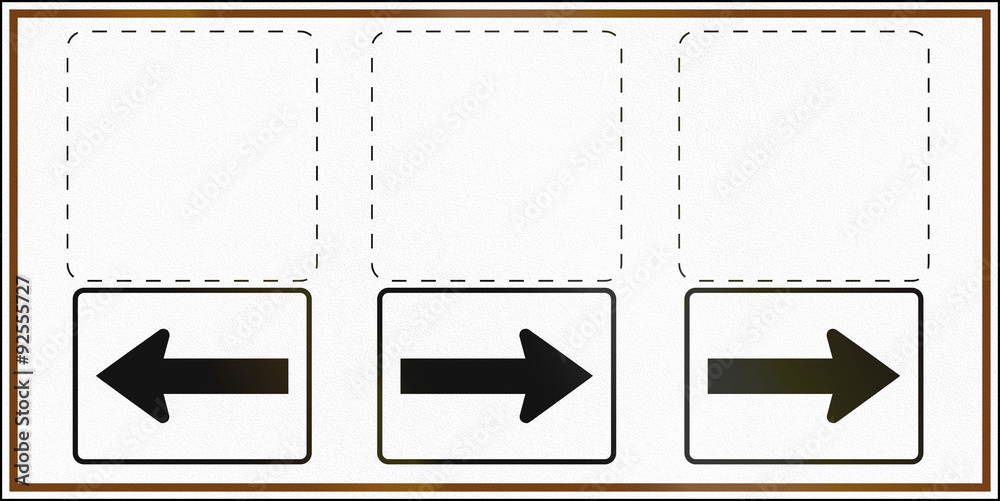 Blank Guide Road Sign In Ontario - Canada Stock Illustration | Adobe Stock