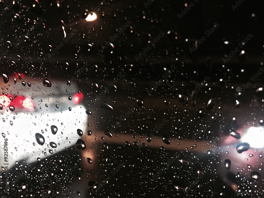 raining and driving Stock Photo | Adobe Stock