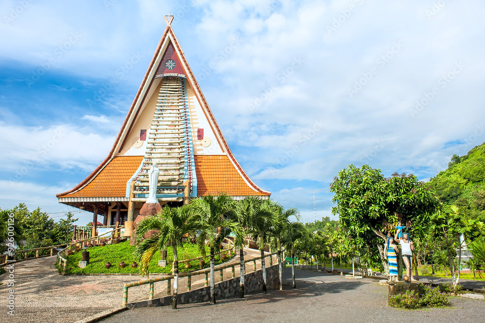 Dankar church in Dinh Quan district of Dong Nai province, Vietnam Stock ...