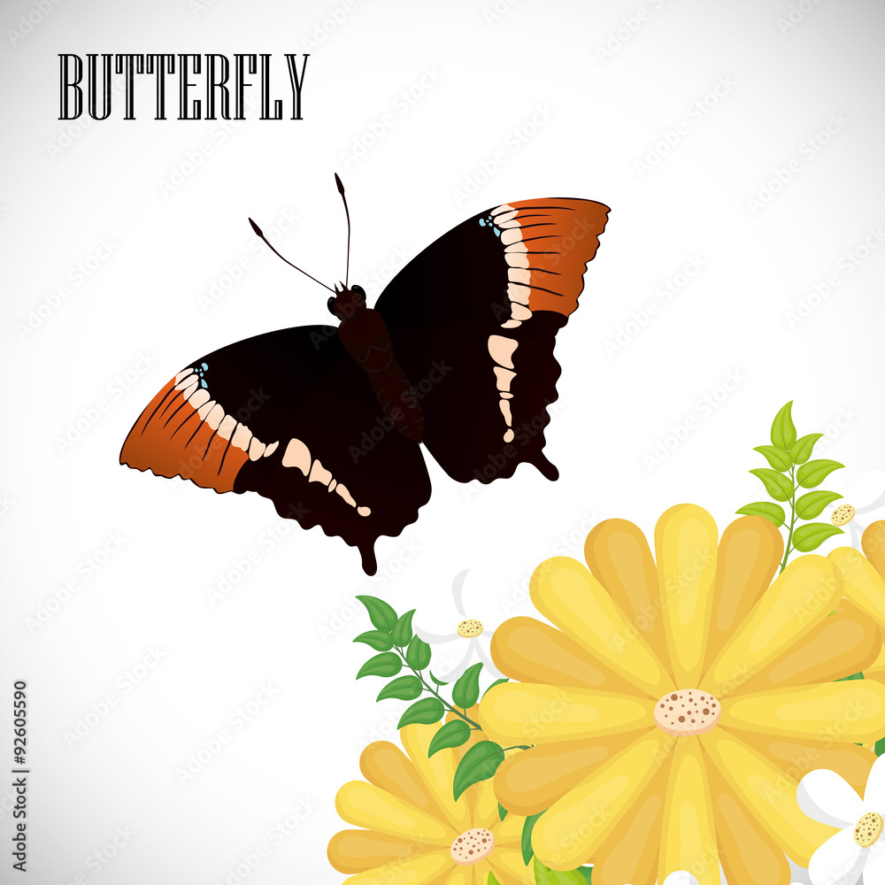 Butterfly design Stock Vector | Adobe Stock