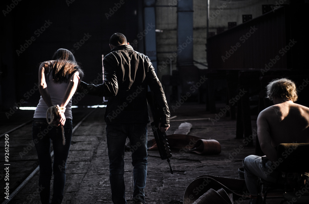 Kidnapped couple. Stock Photo | Adobe Stock