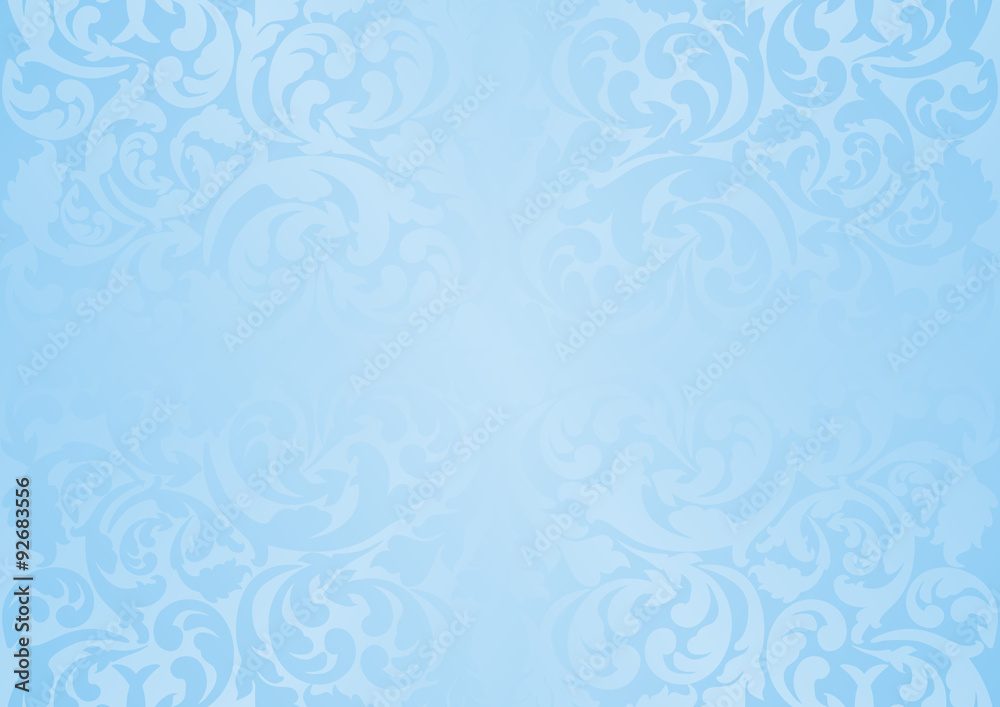 blue background with vintage pattern Stock Vector | Adobe Stock