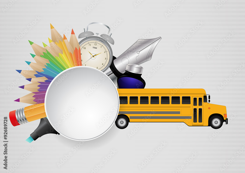school blank Stock Vector | Adobe Stock