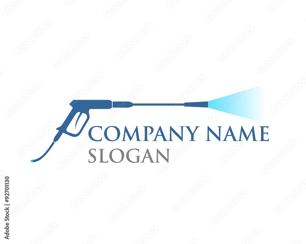 Pressure wash logo Stock Vector | Adobe Stock