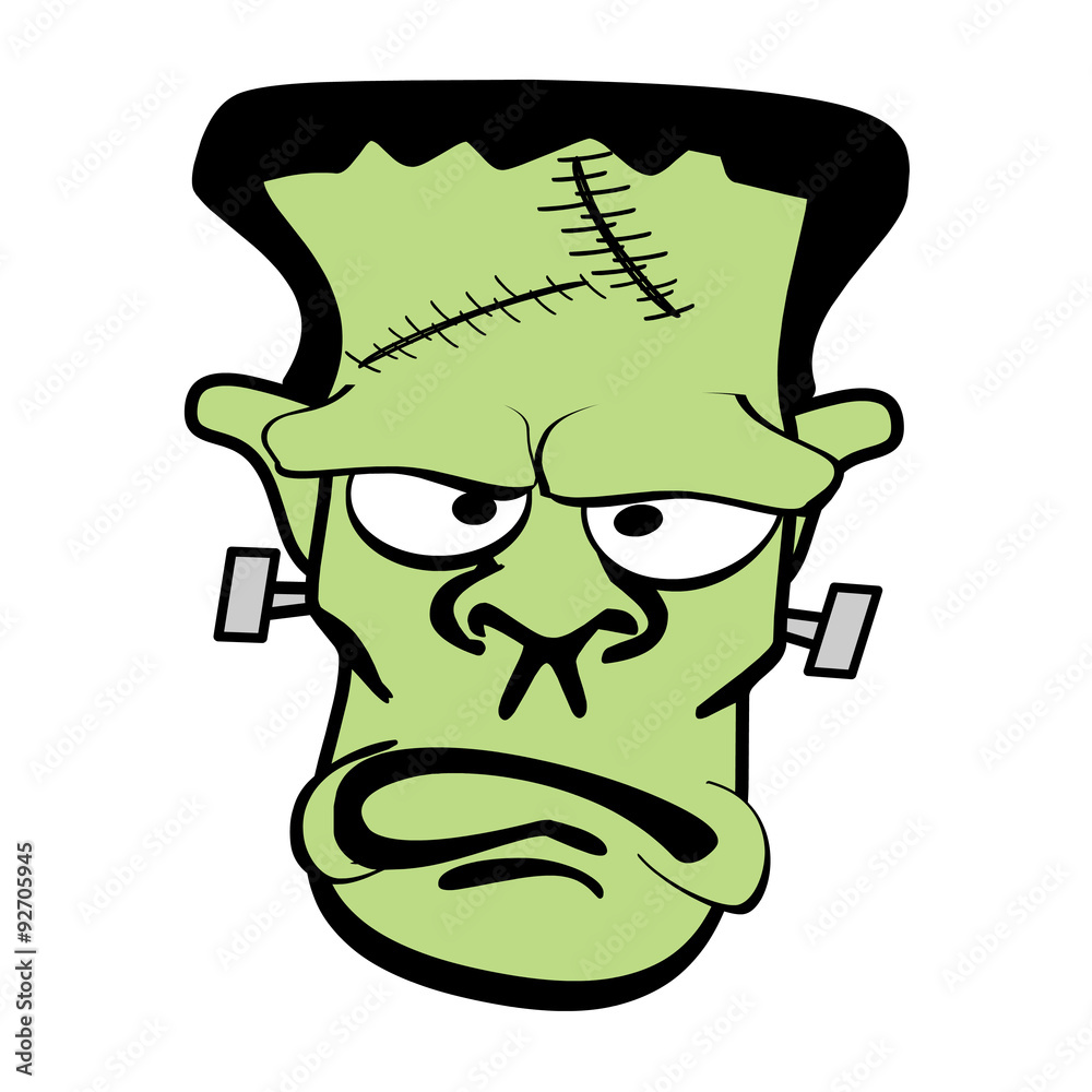frankenstein face mask Stock Illustration | Adobe Stock