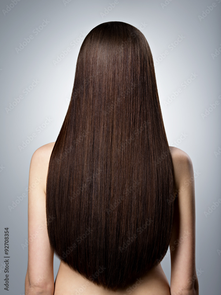 Straight Hair From The Back View