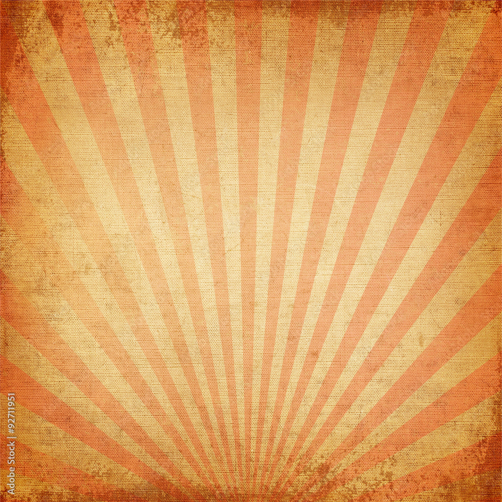 Vintage background Red rising sun or sun ray,sun burst retro paper be ...